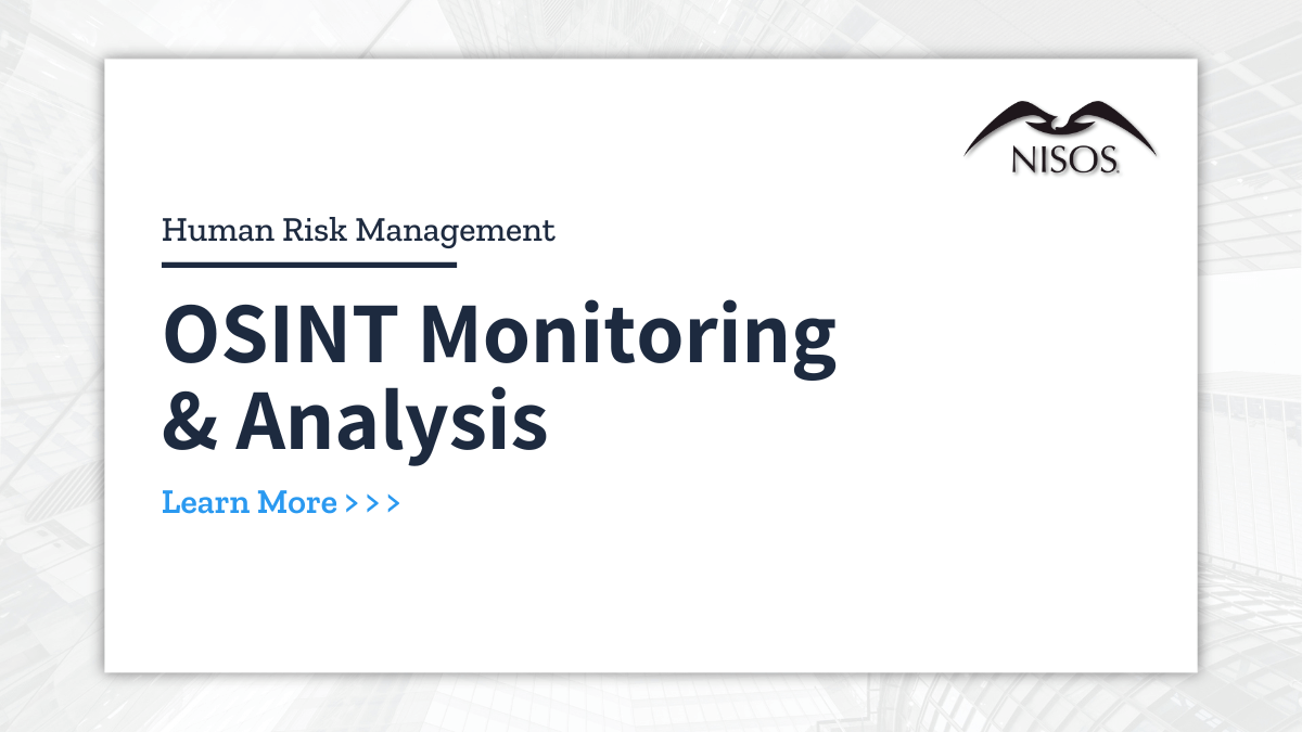 OSINT Monitoring and Analysis for Threat Detection - Nisos
